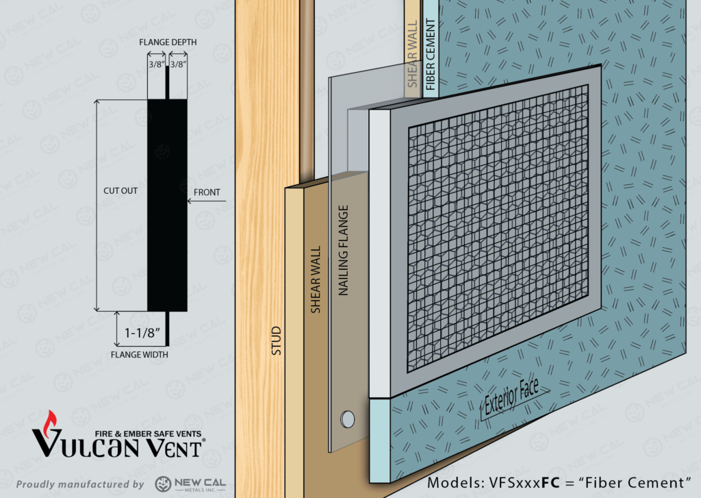 Foundation Vents - Vulcan Vents - Fire and Ember Safe Vents