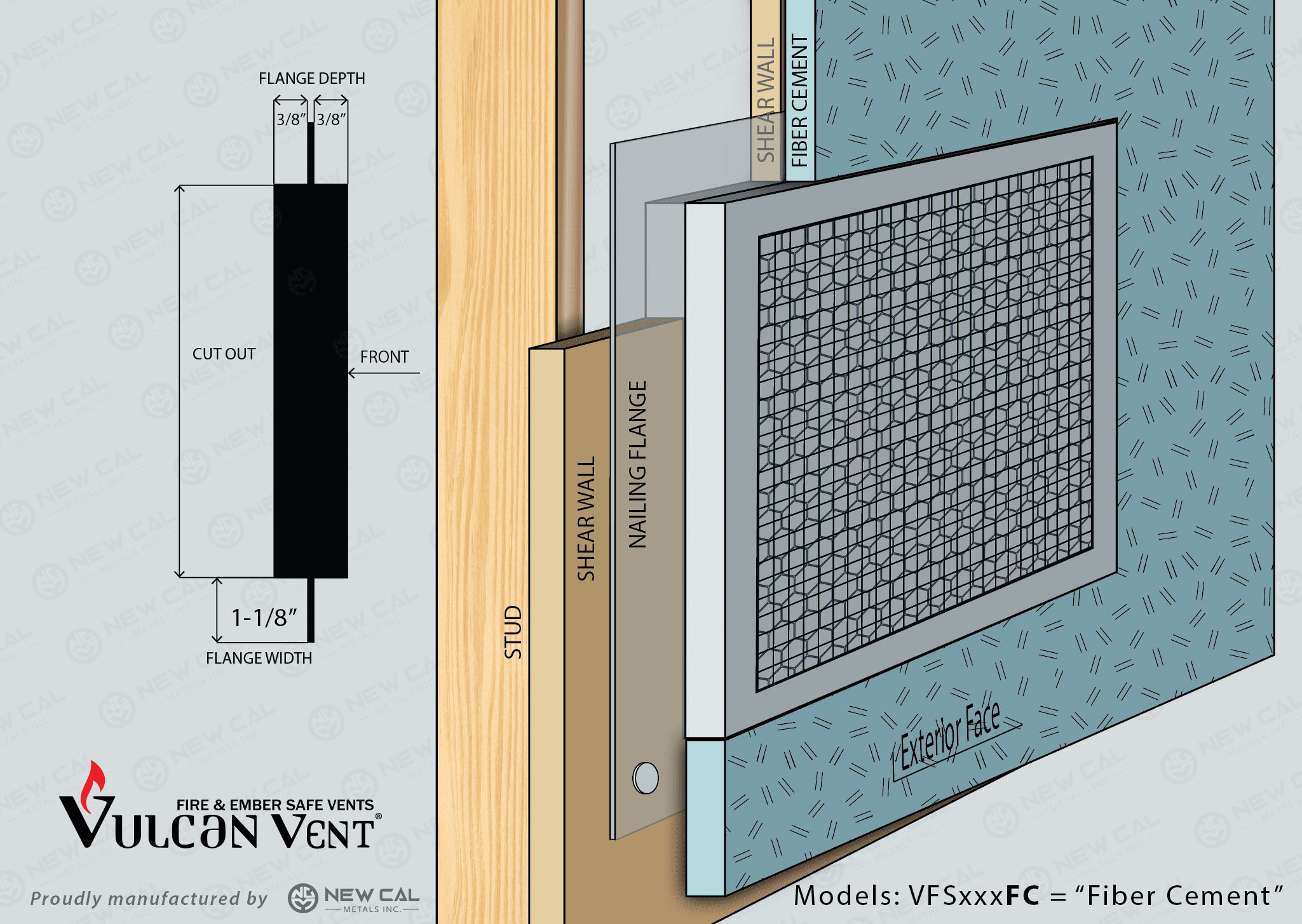 Foundation Vents - Vulcan Vents - Fire and Ember Safe Vents