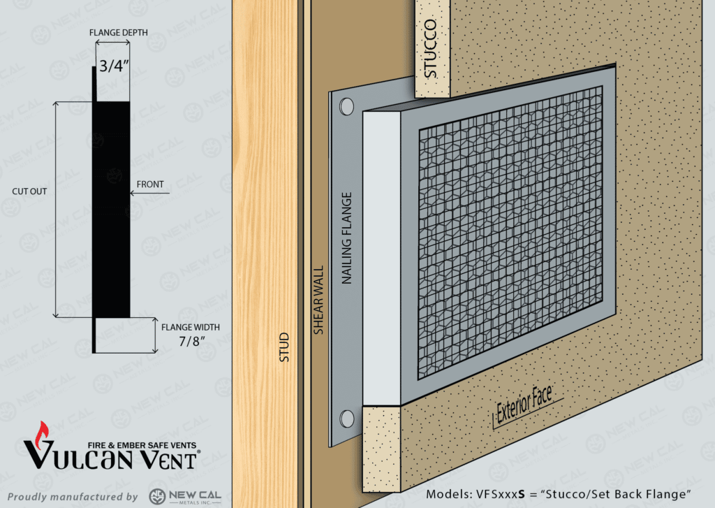 Foundation Vents - Vulcan Vents - Fire and Ember Safe Vents