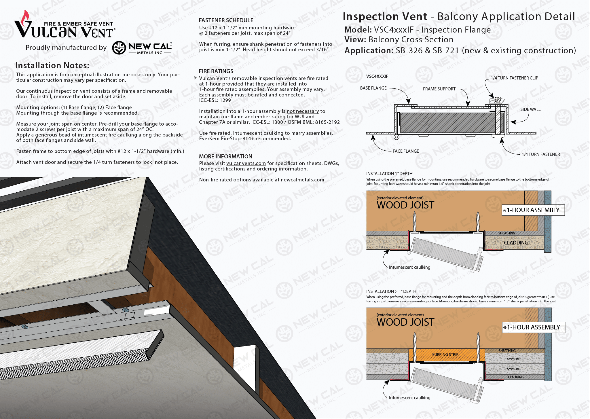 Balcony Inspection Vents & Balcony Ventilation -Vulcan Vents